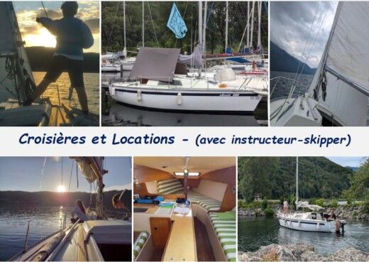 Location Voilier Yachting France Jouët 680 - Croiseur D.i (1980) à Lac ...