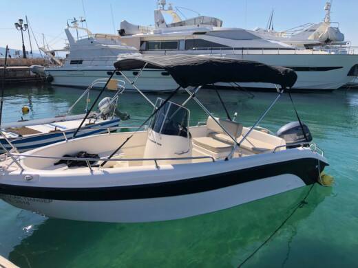 Charter Poseidon Blu Water 170 Boat without licence (2024) in Santorini ...