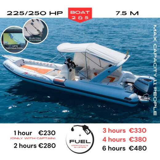 Charter Bat Arctic 7.45 RIB (2015) in Latsi - Click&Boat