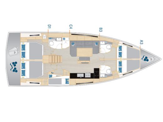 Charter Hanse 460 Sailboat (2022) in Fethiye - Click&Boat