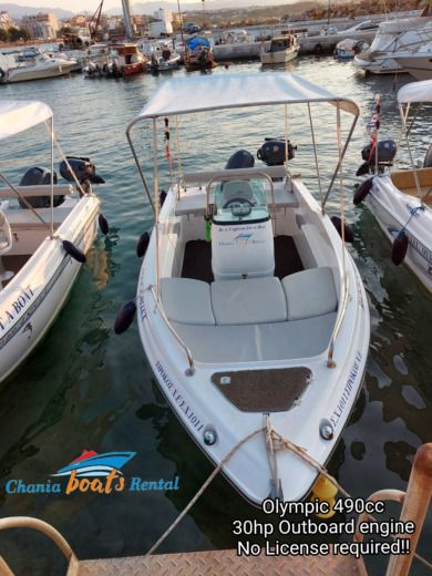 Rent Olympic 490 Motorboat (2024) in Chania - Click&Boat